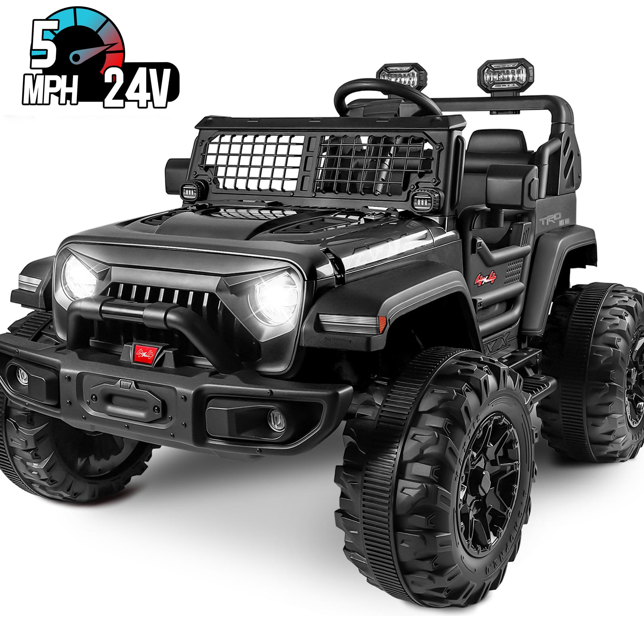 Wisairt 24V Kids Ride On Truck, 2 Seater Powered Ride On Car w/ Remote ...